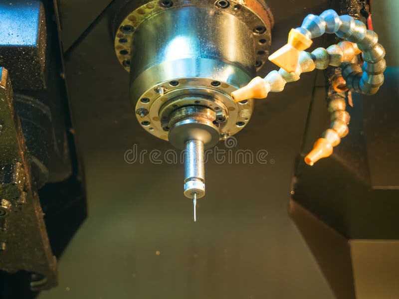 CNC Machining Center Spindle Stock Image - Image of industrial ...