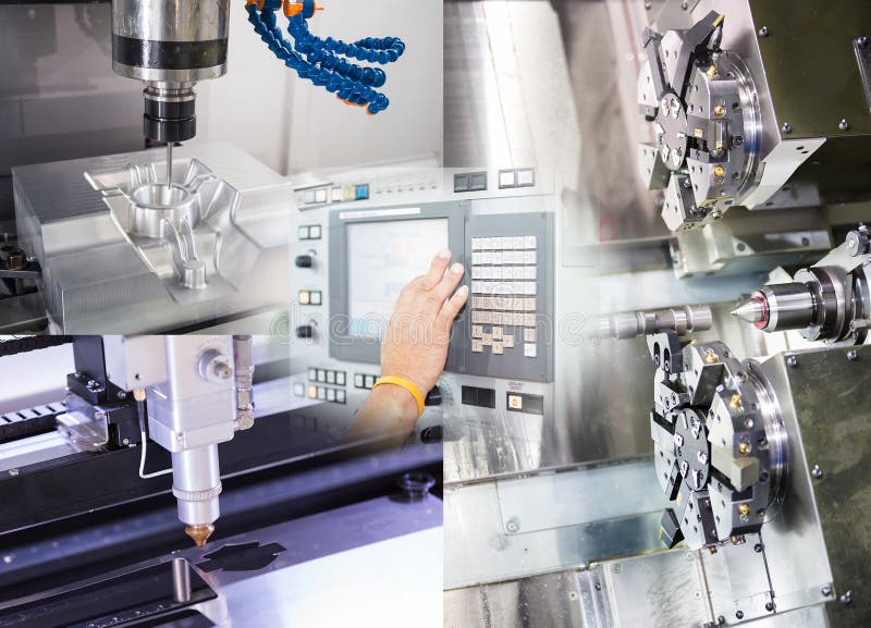 CNC Machining Cutting Precision Part Stock Photo - Image of manufacture ...