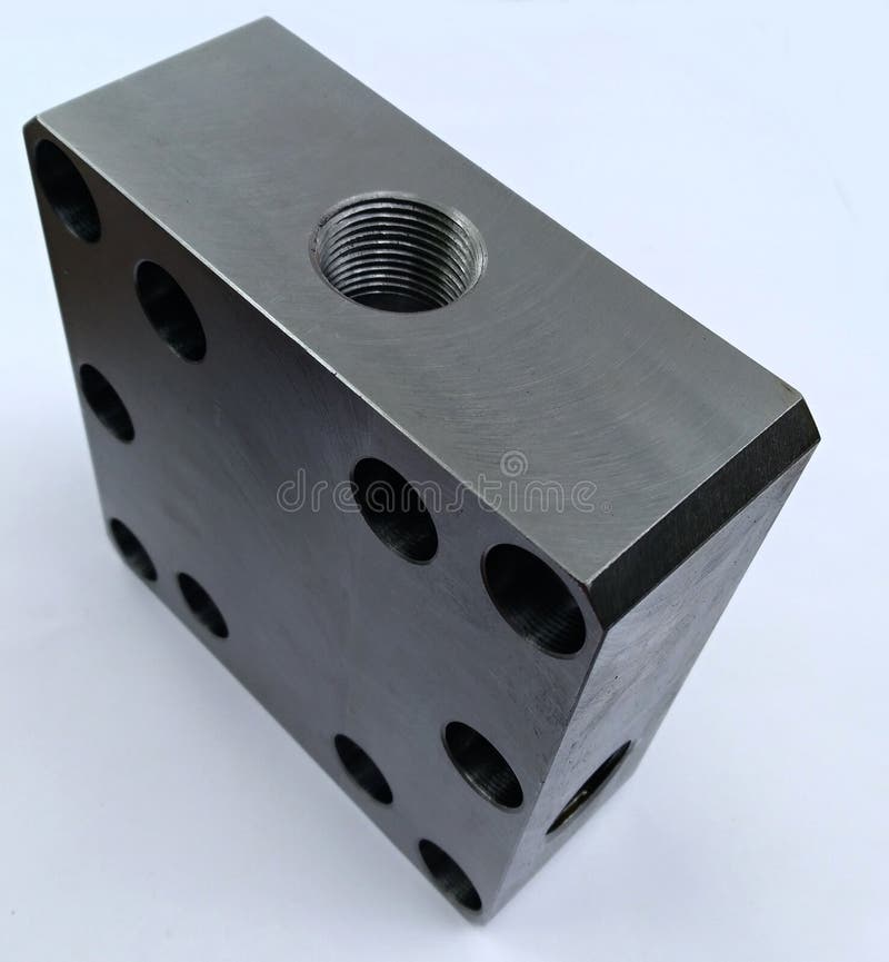 Cnc machining metal parts stock image. Image of machining - 184244573