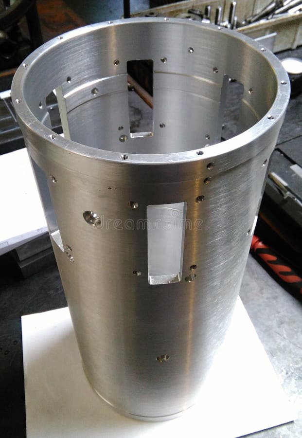 Cnc machining metal part stock photo. Image of product - 184378560