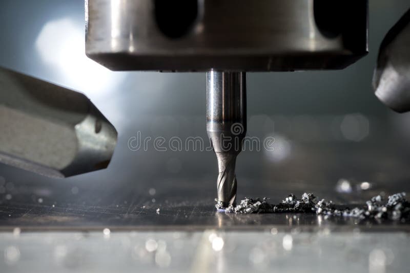 Industrial Cnc Mill Automated Metal Processing Machine Stock Photo ...