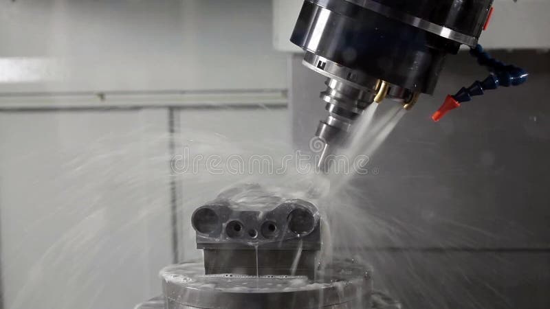 CNC Metal Processing Machine Stock Video - Video of automated, binding ...