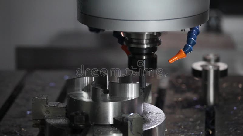 Metal Processing on CNC Machine. Stock Video - Video of construction ...