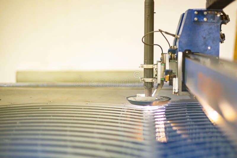 Cnc Metal Turning Milling Machine during the Process of Making Blanks ...