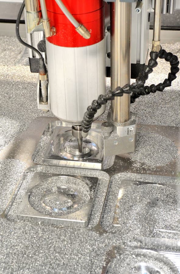 CNC-milling stock image. Image of steel, engineering - 24637735