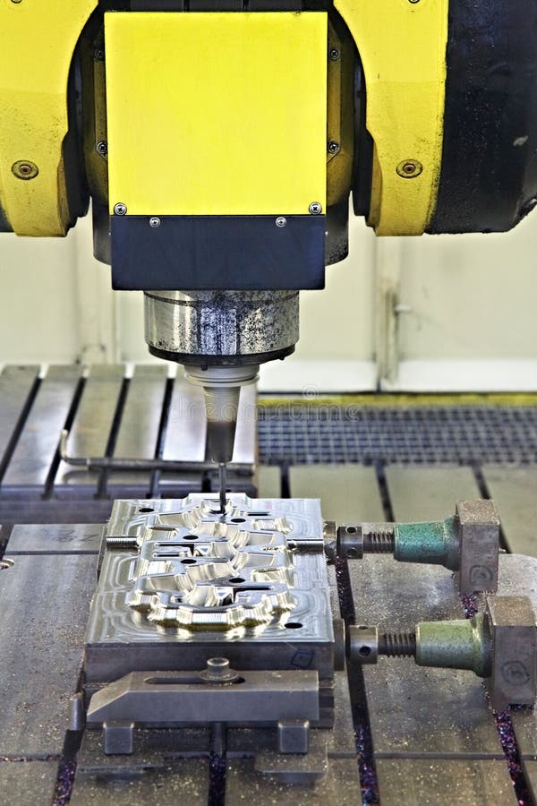 CNC milling cutter stock image. Image of factory, mill - 19314053