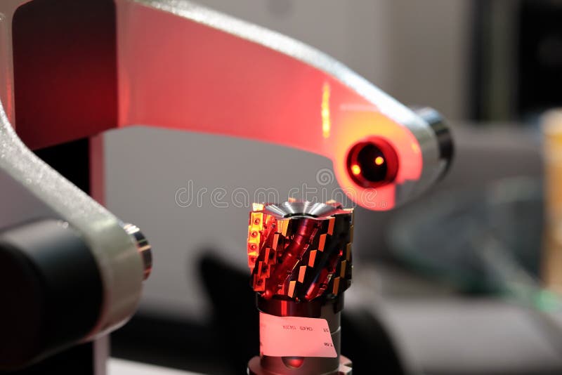 CNC milling cutter test stock image. Image of indexable - 221773861