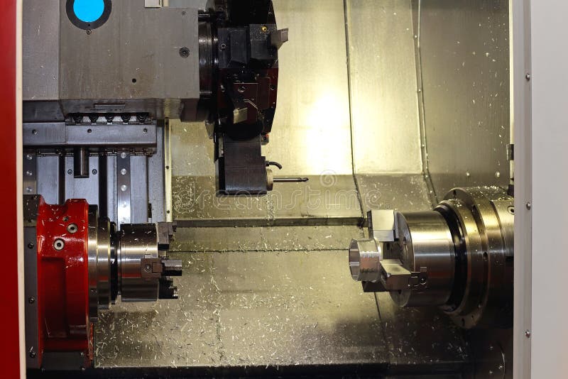 CNC Milling Head stock image. Image of machining, tools - 83631195