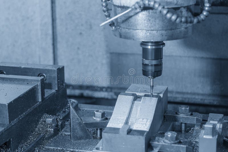 The CNC Milling Machine Cutting Injection Mold Part with Ball End Mill ...