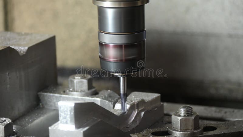 The CNC Milling Machine Cutting Injection Mold Part with Ball End Mill ...