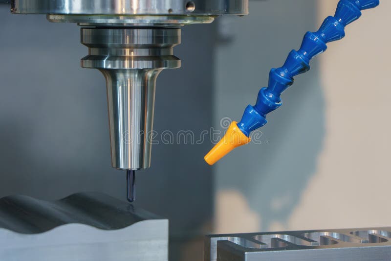 The CNC Milling Machine Cutting Mold Part by Solid Ball End Mill Tool ...
