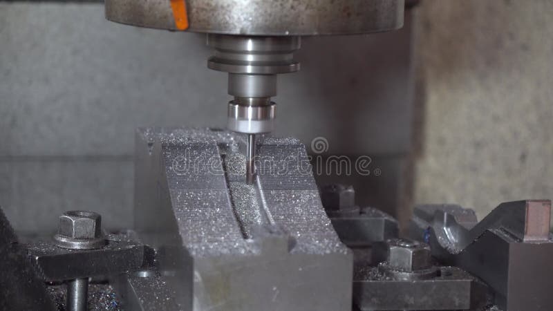 The CNC Milling Machine Cutting Press Die Part by Solid Bull Nose End ...