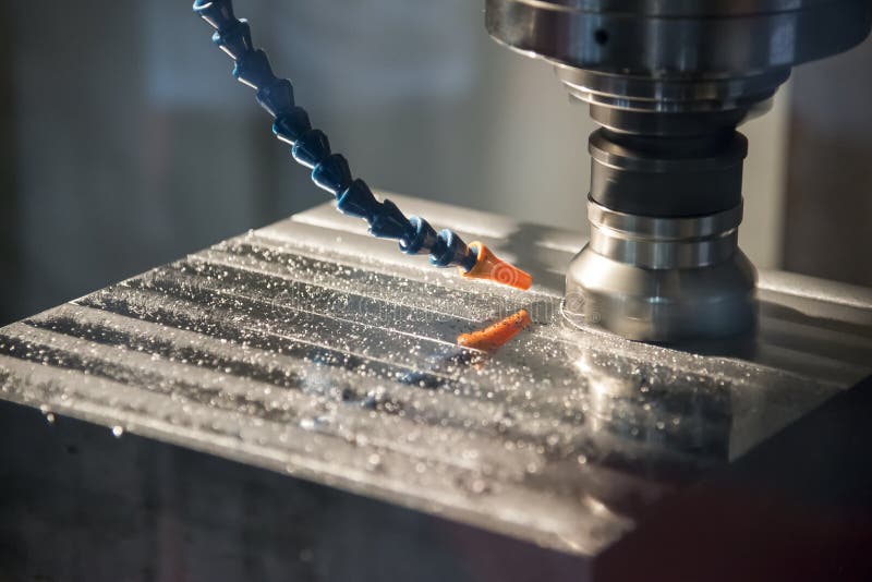 The CNC milling machine stock photo. Image of inspection - 100855982