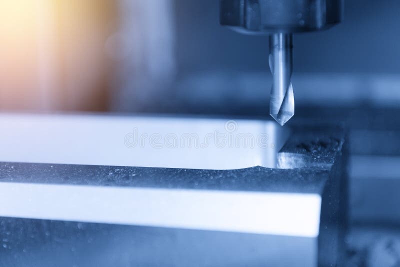 The CNC milling machine stock photo. Image of metal, cutting - 90256878