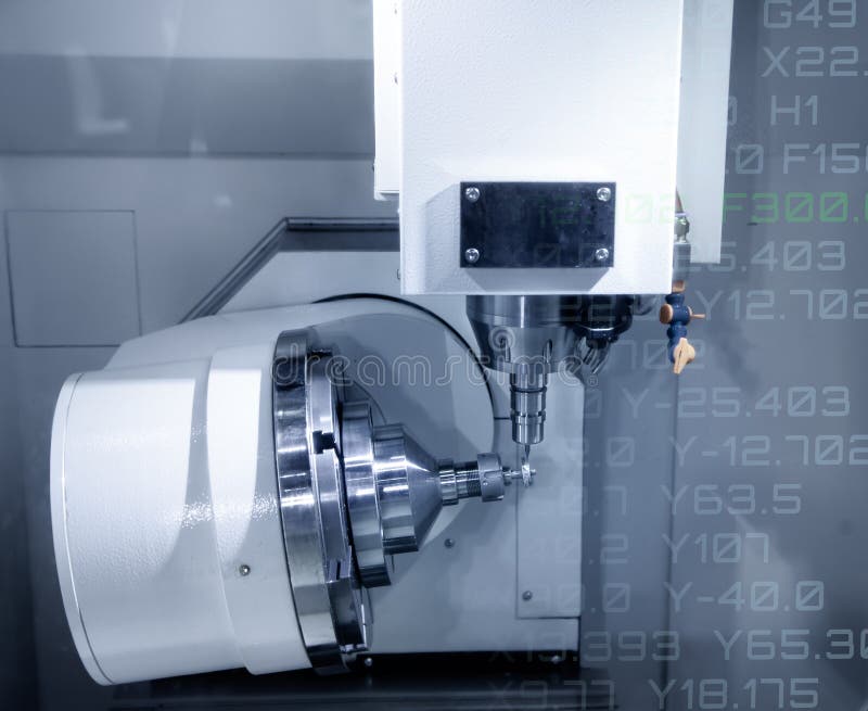 CNC Milling or Turning Machine Cutting Bevel Gear with Milling Spindle ...