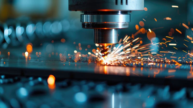 The CNC Milling Machine Cutting with the Solid Ball Endmill Tool.Metal ...