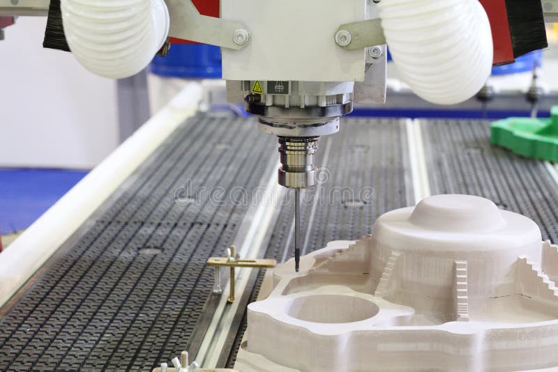 CNC Milling Machine. Milling and Engraving Machine Stock Photo - Image ...