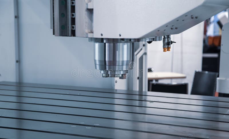 CNC milling machine stock photo. Image of drill, drilling - 165651590