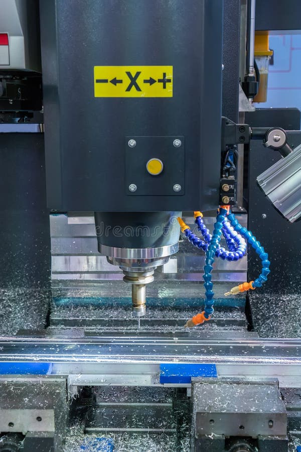CNC Milling Machine Milling Heads Stock Photo - Image of business, head ...