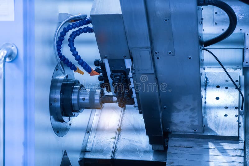 CNC Milling Machine Milling Heads Stock Image - Image of milling ...
