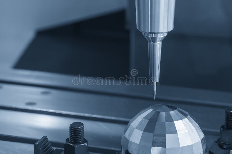 The CNC Milling Machine Mirror Surface Cutting Mold Part by Solid Ball Nose End Mill Tool Stock ...