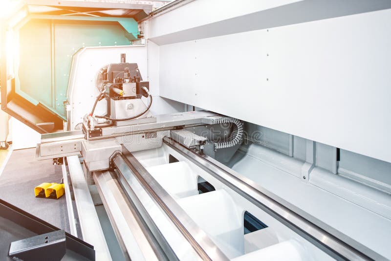 CNC Milling Machine, Modern Automatic Metal Processing Equipment. Stock ...