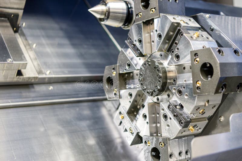 CNC Milling Machine, Modern Automatic Metal Processing Equipment. Stock ...