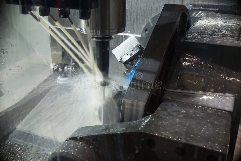 CNC Milling Machine during Operation. Stock Photo - Image of accuracy ...