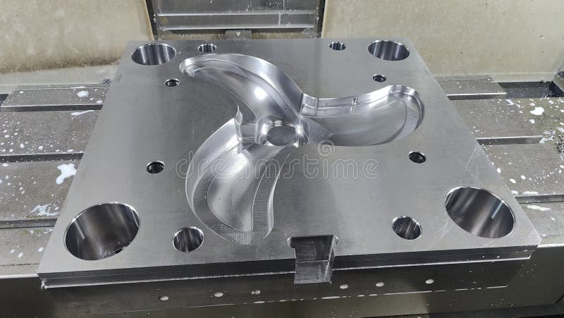 CNC Milling Machine Operation VMC Stock Image - Image of operation ...