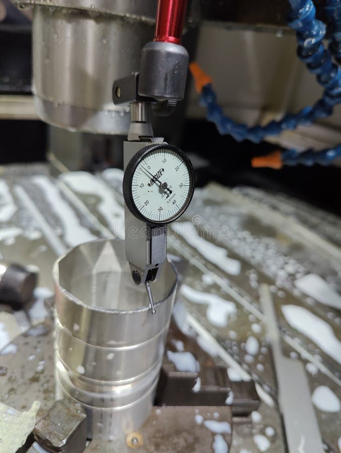 CNC Milling Machine Operation VMC Stock Image - Image of milling ...