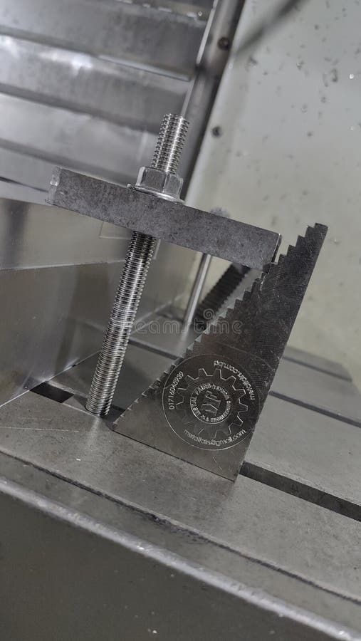 CNC Milling Machine Operation VMC Stock Image - Image of operation ...