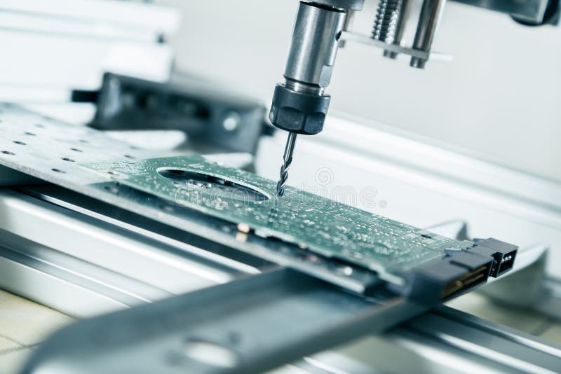 Milling Machine Working on Steel Detail.CNC Milling Machine Working ...