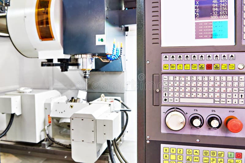 CNC milling with stylus stock image. Image of industrial - 249801861