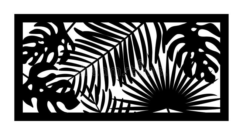 Oak Leaf Cnc Pattern. Decorative Panel, Screen,wall. Vector Leaf Cnc ...