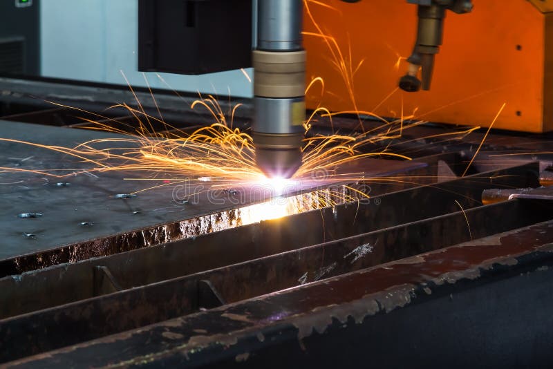 CNC plasma cutting stock image. Image of process, plant - 71190049