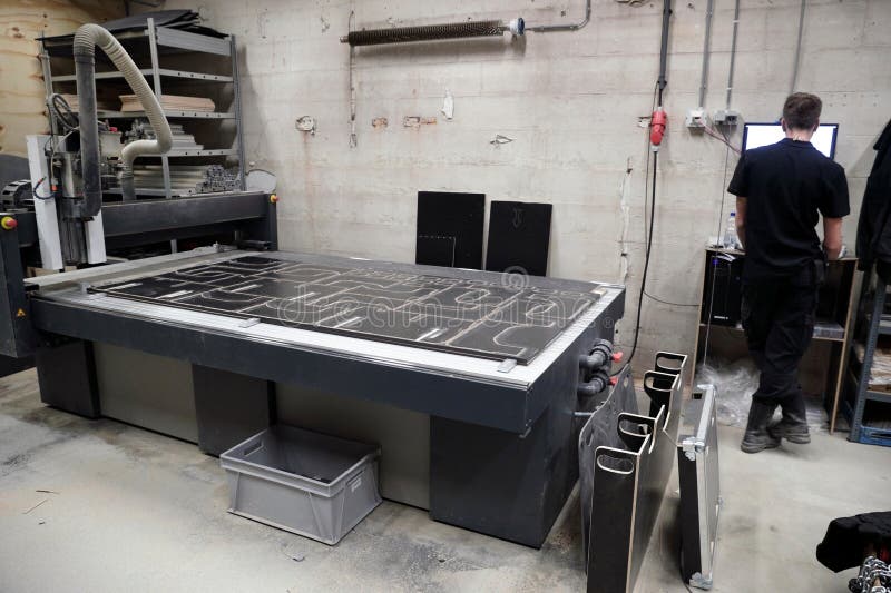 CNC Production Operations stock image. Image of automation - 396561667