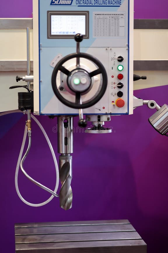 CNC Radial Drilling Machine Stock Photo - Image of industry, auger ...