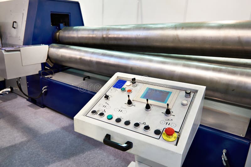 CNC Rolling Machine stock image. Image of power, construction - 92667859