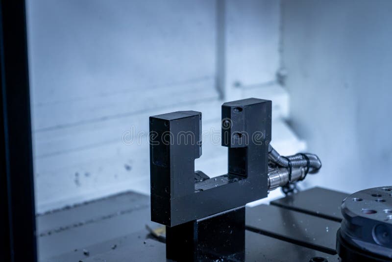 CNC Setting Tool, Measuring Tool Length on the Machine Stock Photo ...
