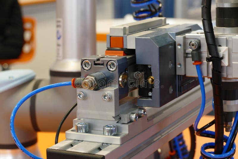 Cnc machine detail stock image. Image of quality, cutter - 102016495