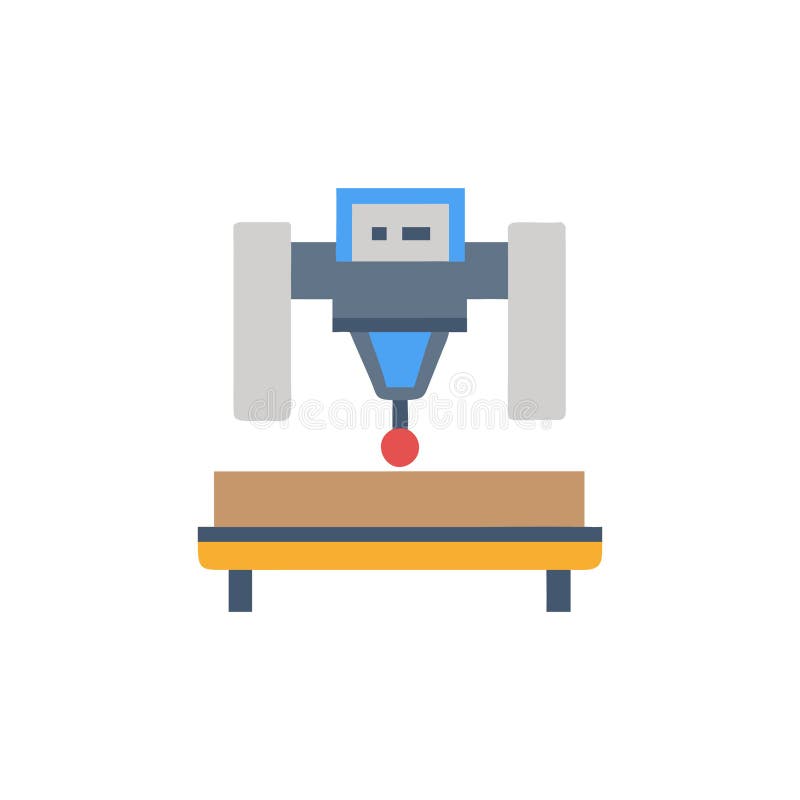 CNC Technology and Automation Icon Stock Photo - Illustration of server ...