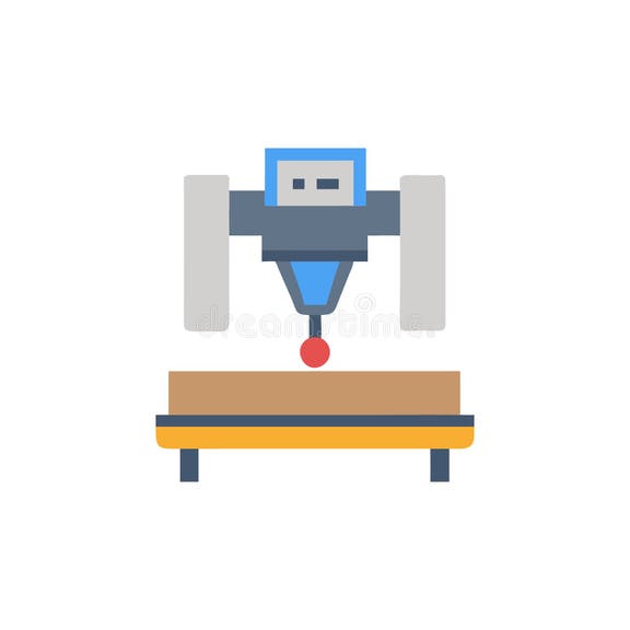 CNC Technology and Automation Icon Stock Photo - Illustration of server ...