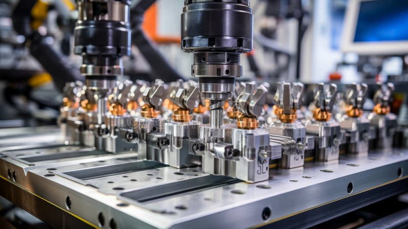 Cnc Tool Holder Showcasing Assorted Specialized Tools Reflecting ...