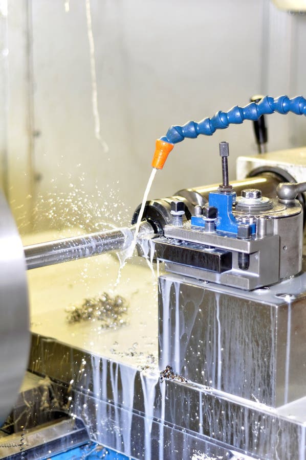 Cnc turning machine stock image. Image of machining - 106398209