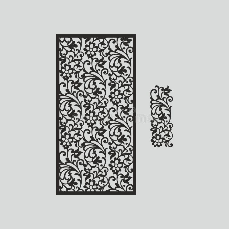 CNC Vector Cutting Patterns Stock Vector - Illustration of background ...