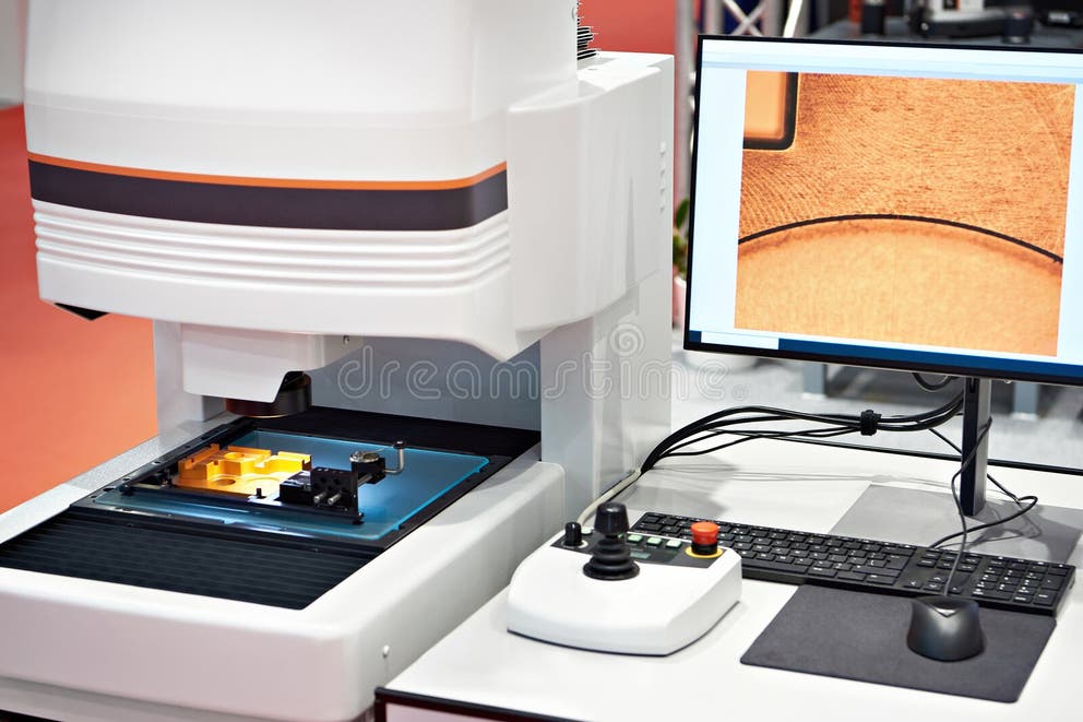 CNC Vision Measuring System Stock Photo - Image of industrial ...