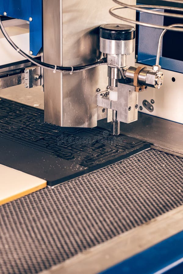 CNC Water Jet Cutting Machine Stock Image - Image of pressure ...