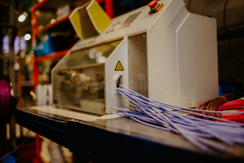 CNC Wire Cut Machine Cutting High Precision Mold Parts Stock Image ...