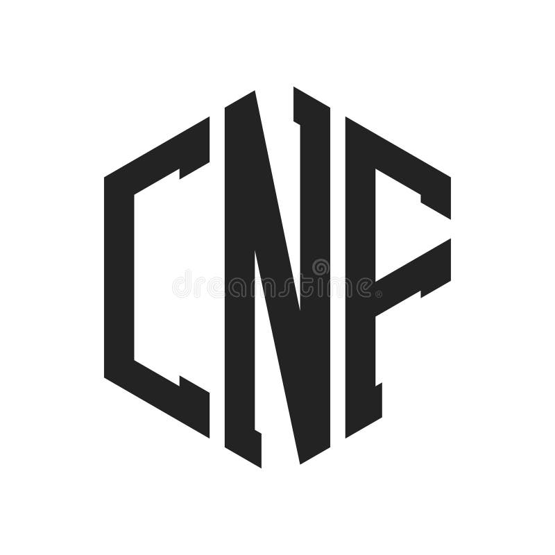 CNF Logo Design. Initial Letter CNF Monogram Logo Using Hexagon Shape ...