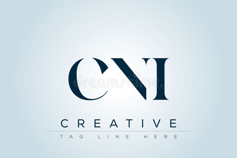 CNI abstract letter logo stock vector. Illustration of modern - 363286509